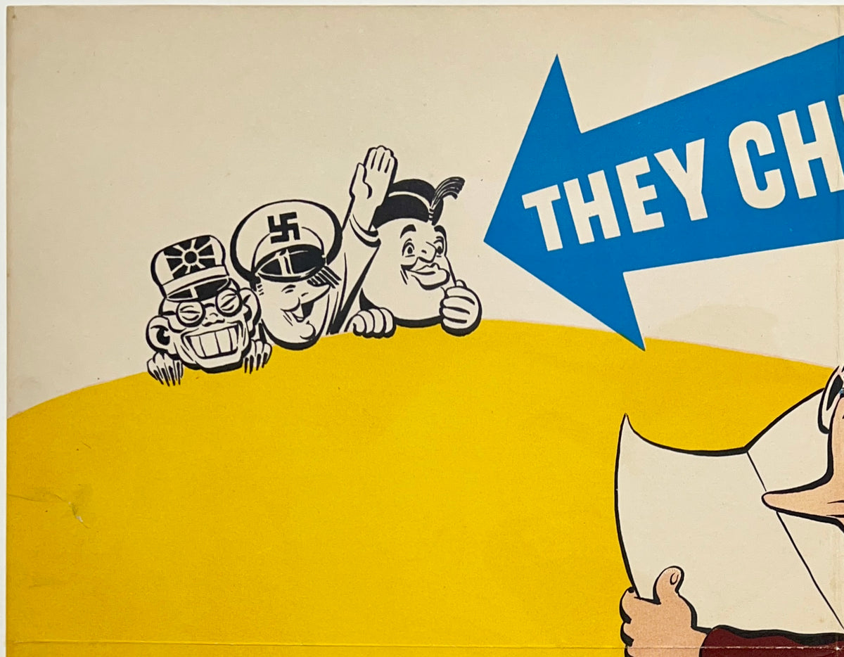 Original Vintage War Poster THEY CHEER! WHEN YOU ARE INATTENTIVE ...