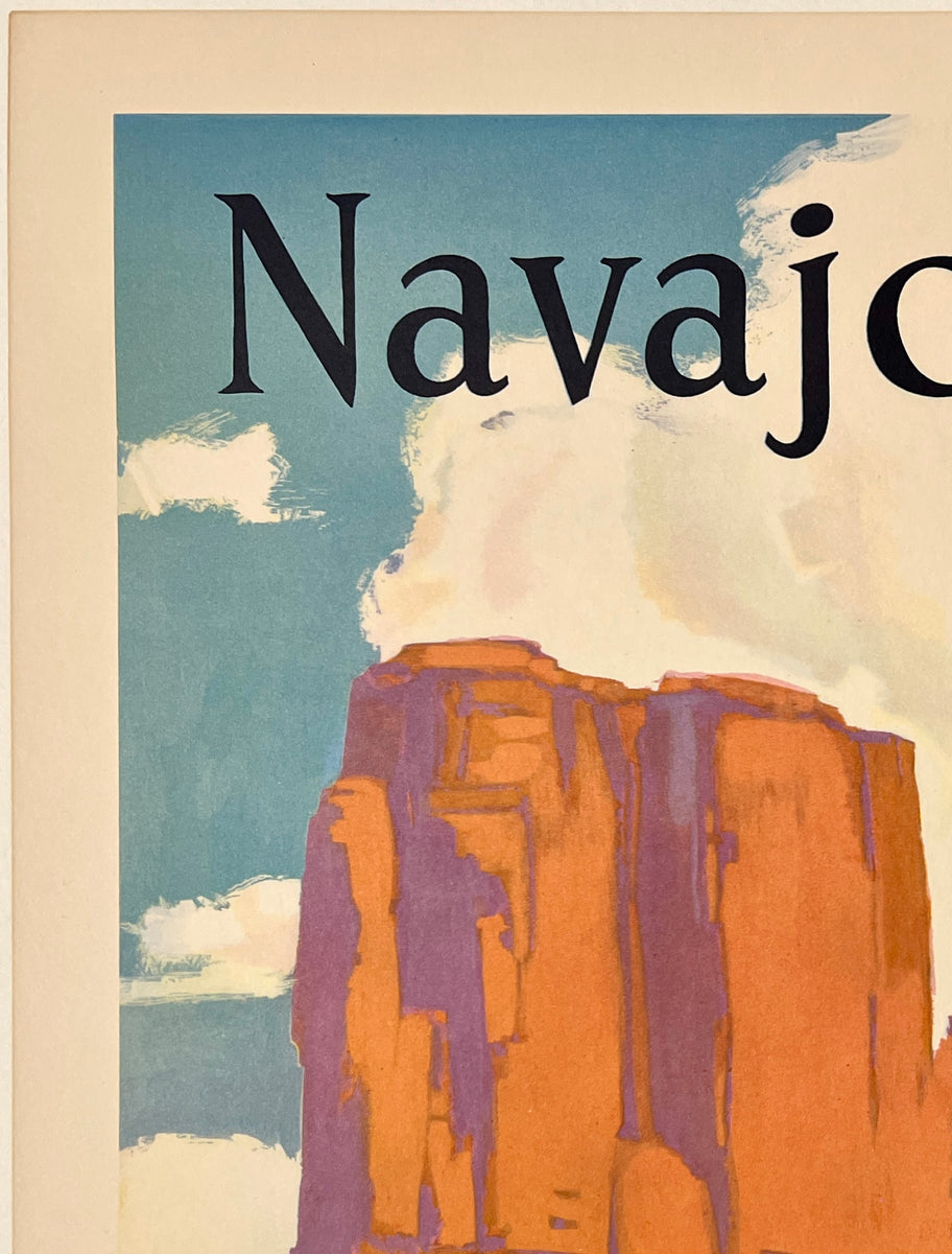 SANTA FE RAILROAD Poster NAVAJO LAND - ARIZONA - NEW MEXICO – CHICAGO ...