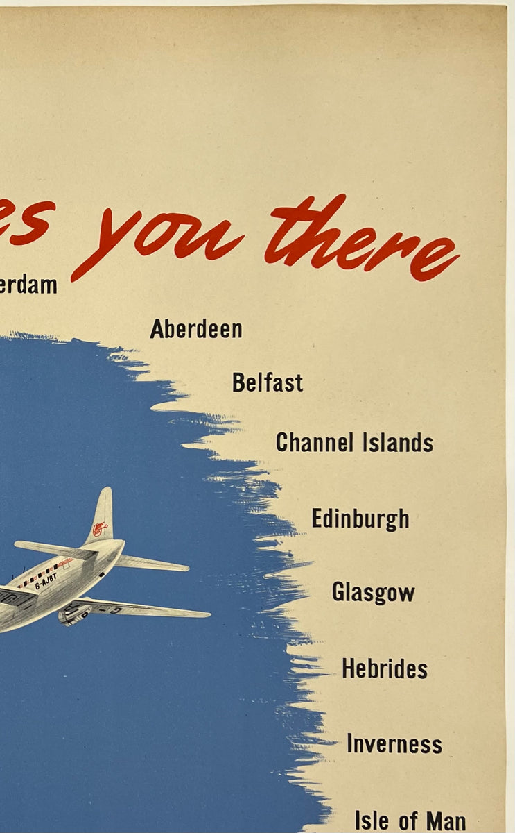 BEA Poster BRITISH EUROPEAN AIRWAYS – CHICAGO VINTAGE POSTERS