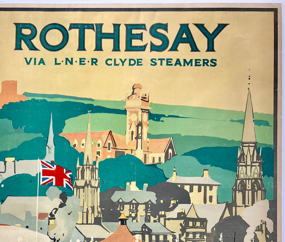 BRITISH RAILWAYS Poster ROTHESAY VIA LNER - CLYDE STEAMERS – CHICAGO ...