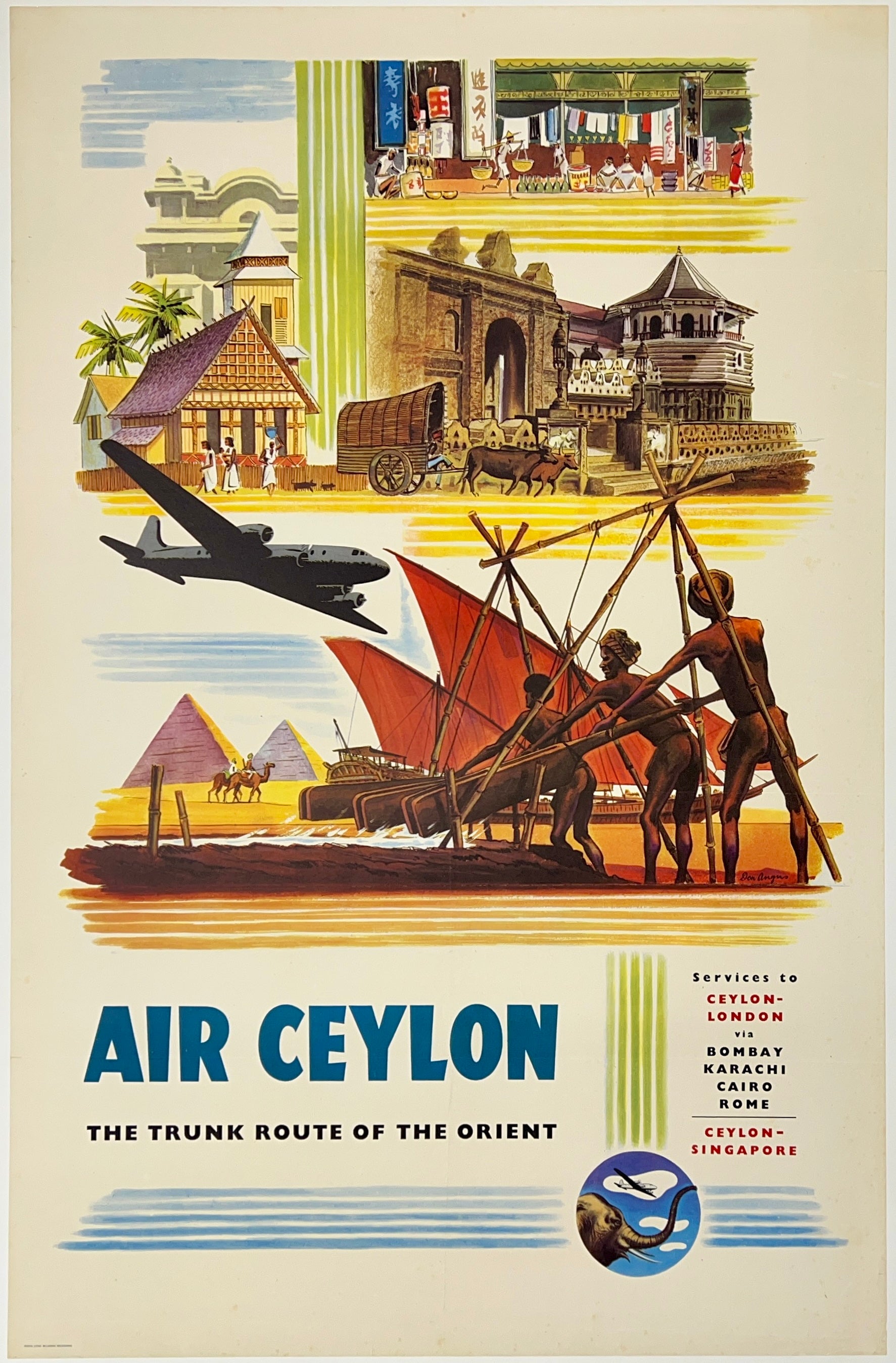 AIR CEYLON Poster – CHICAGO VINTAGE POSTERS