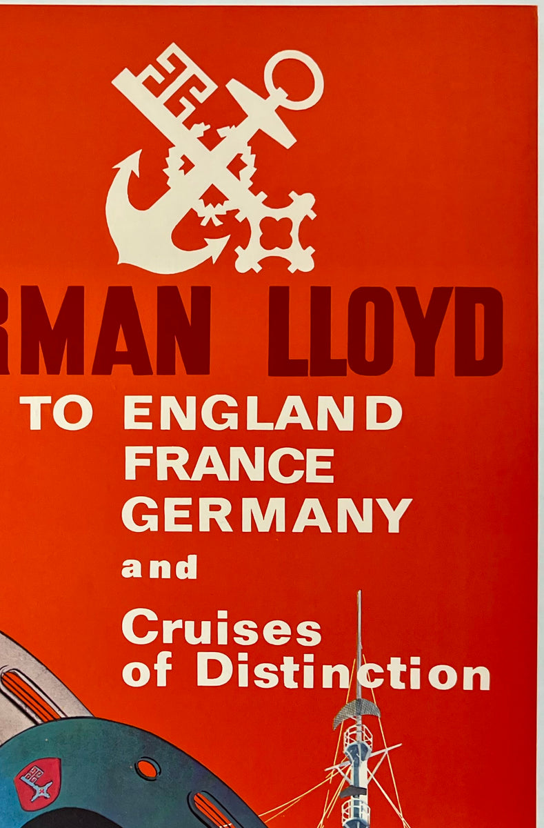 NORTH GERMAN LLOYD Poster BREMEN EUROPE BERLIN – CHICAGO VINTAGE POSTERS