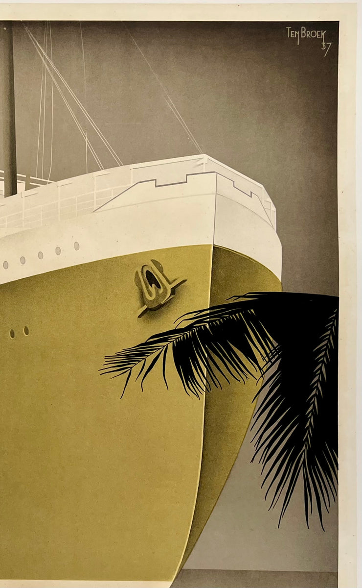 KNSM Poster NAAR WEST INDIE EN CENTRAAL AMERIKA – CHICAGO VINTAGE POSTERS