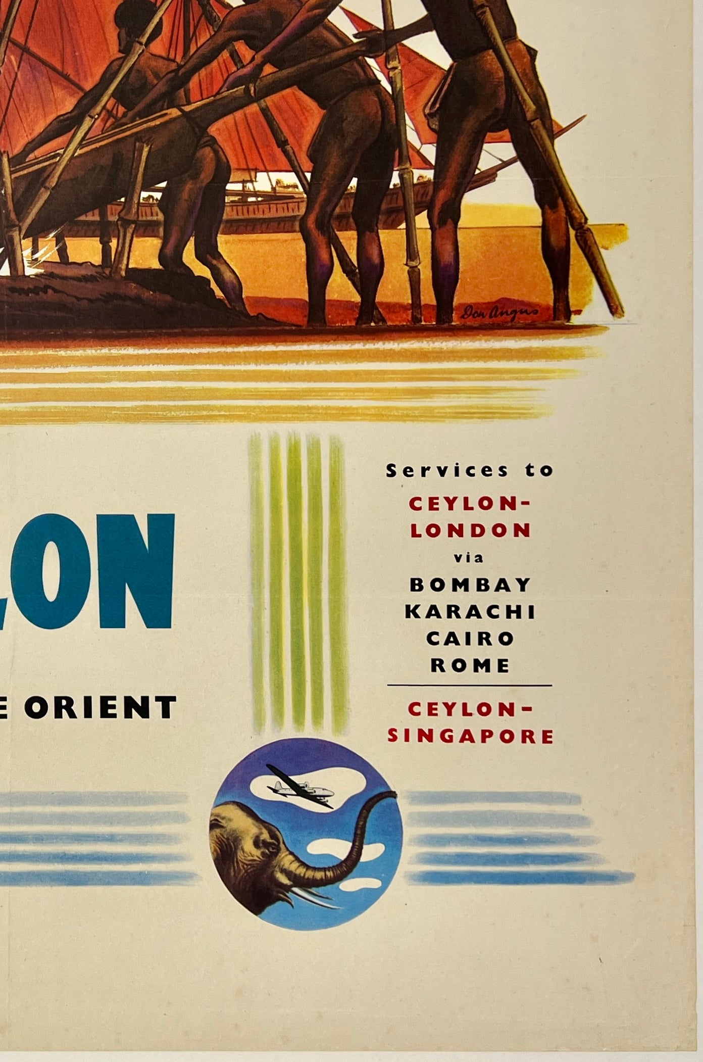 AIR CEYLON Poster – CHICAGO VINTAGE POSTERS