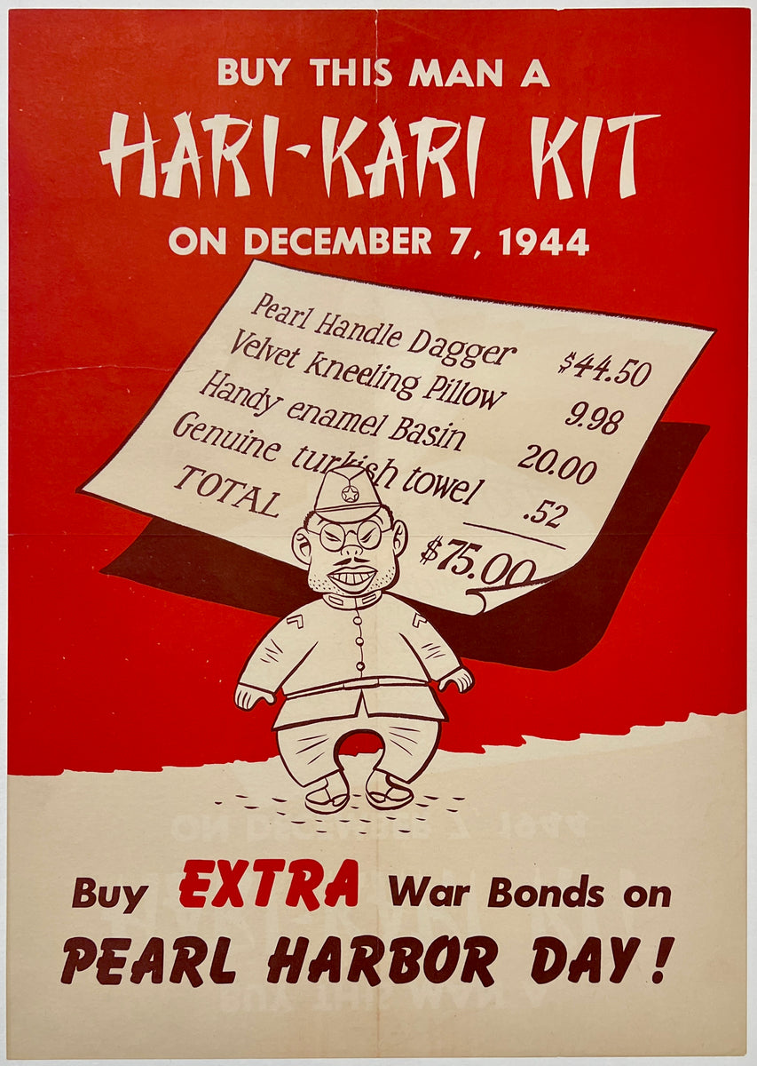 BUY THIS MAN A HARI-KARI KIT Poster BUY EXTRA WAR BONDS – CHICAGO ...