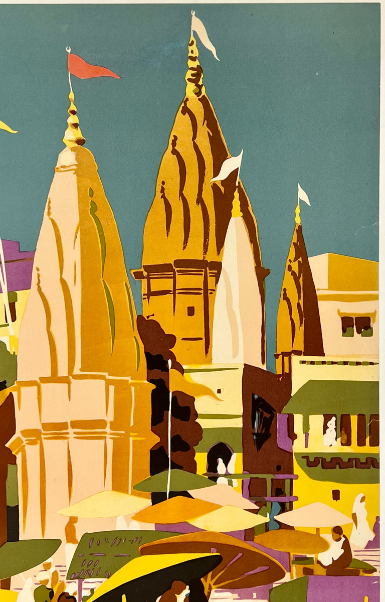 INDIA Poster VARANASI 1959 – CHICAGO VINTAGE POSTERS