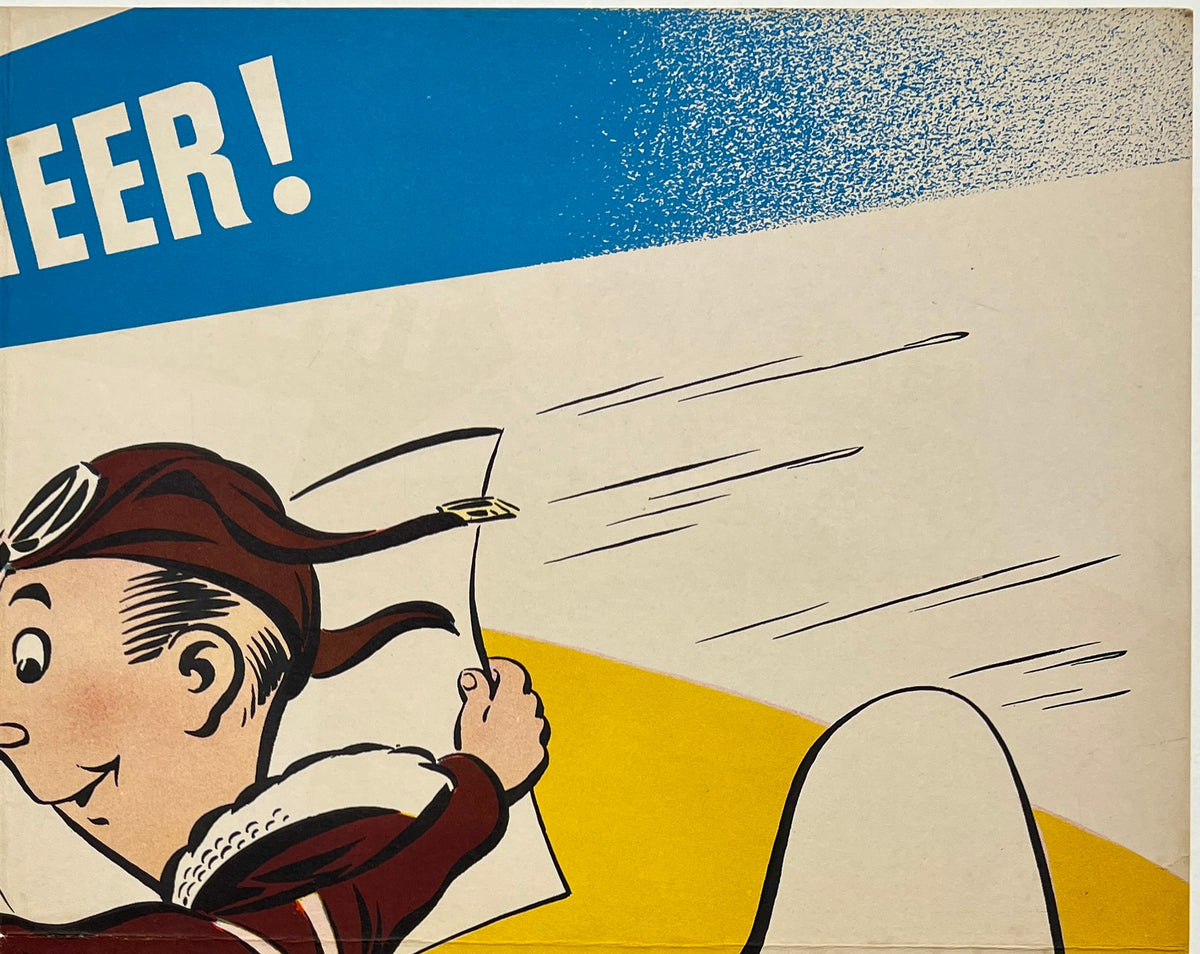 Original Vintage War Poster THEY CHEER! WHEN YOU ARE INATTENTIVE ...