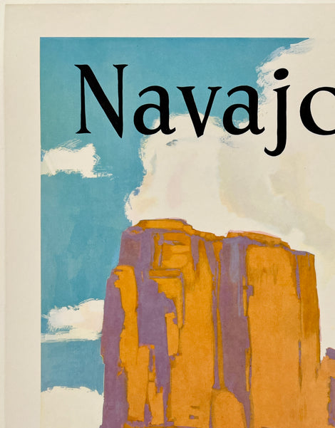 SANTA FE RAILROAD Poster NAVAJO LAND - ARIZONA - NEW MEXICO – CHICAGO ...