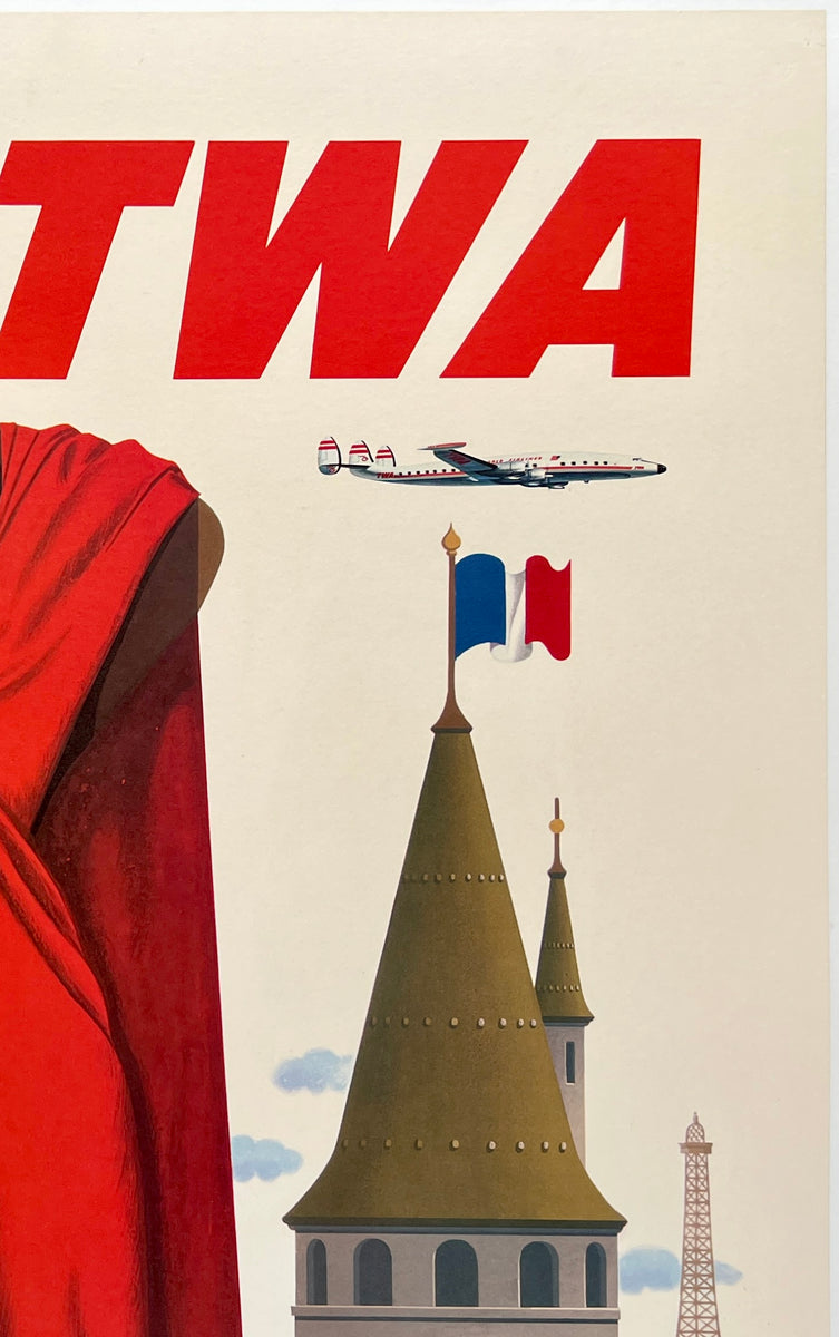 TWA Poster FRANCE – CHICAGO VINTAGE POSTERS