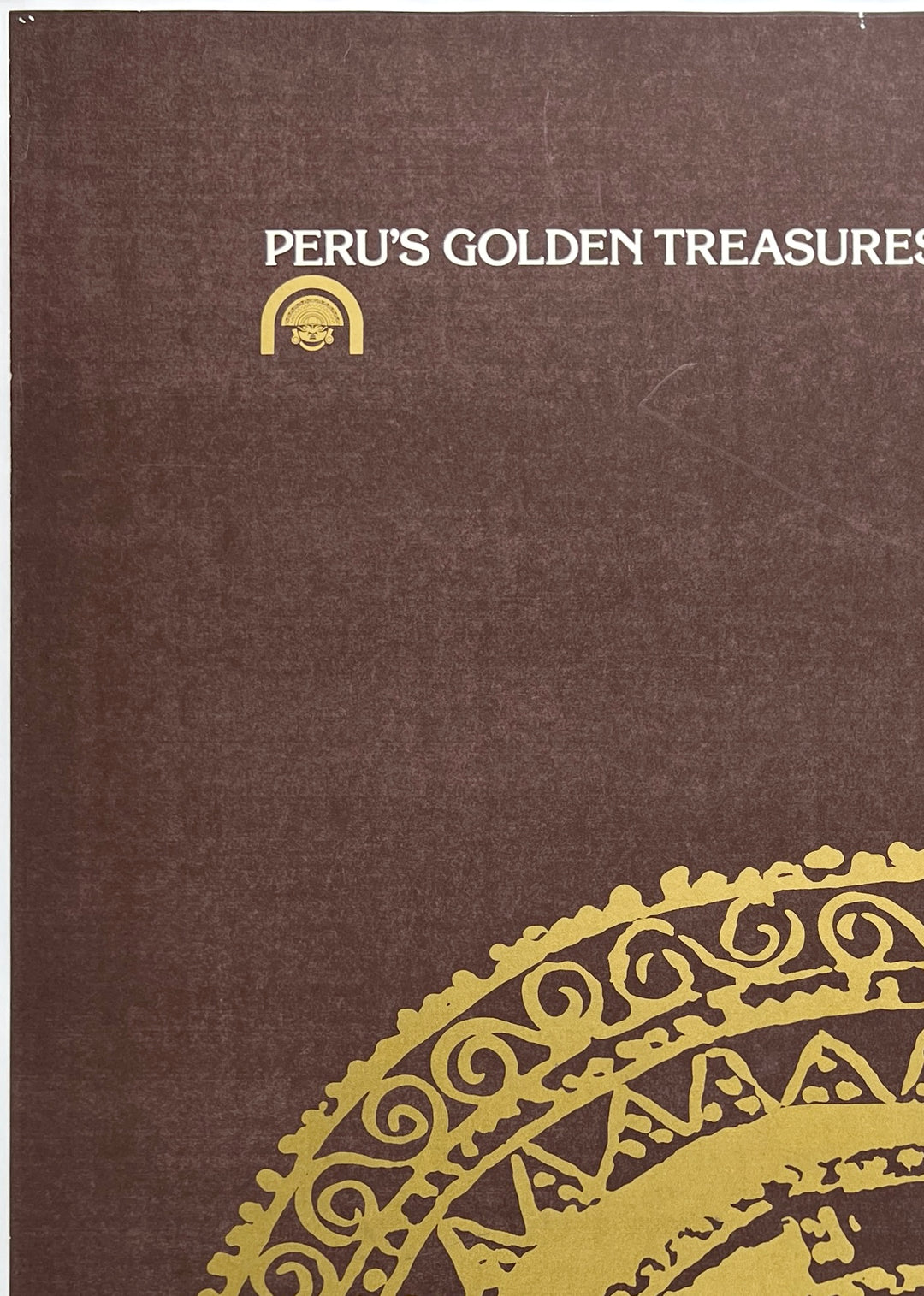 FIELD MUSEUM Original Vintage Poster PERU'S GOLDEN TREASURES 1978 ...