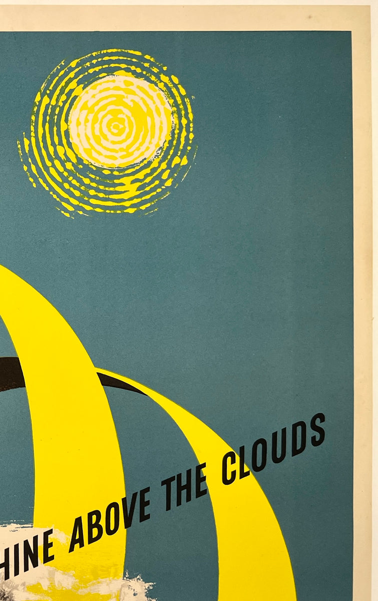 AMERICAN OVERSEAS AIRLINES Poster AOA TO USA Original Vintage – CHICAGO ...