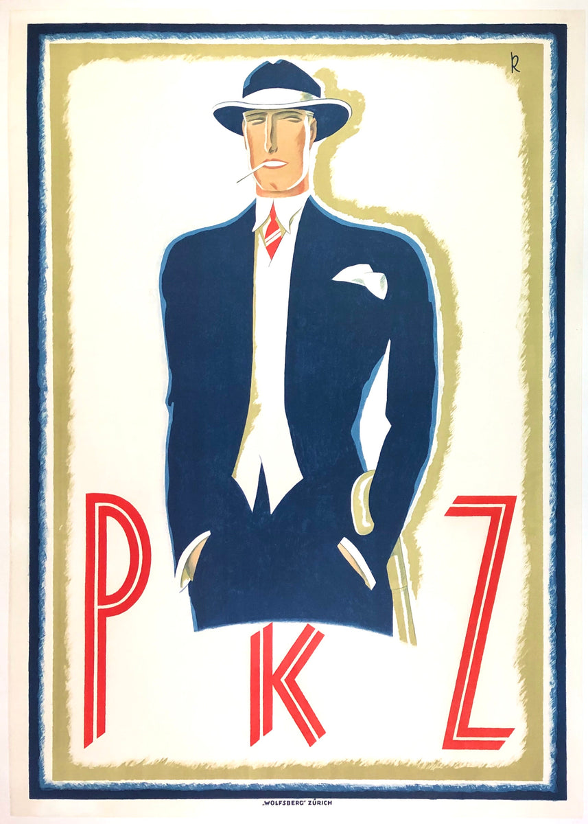 PKZ Poster Swiss Fashion – CHICAGO VINTAGE POSTERS