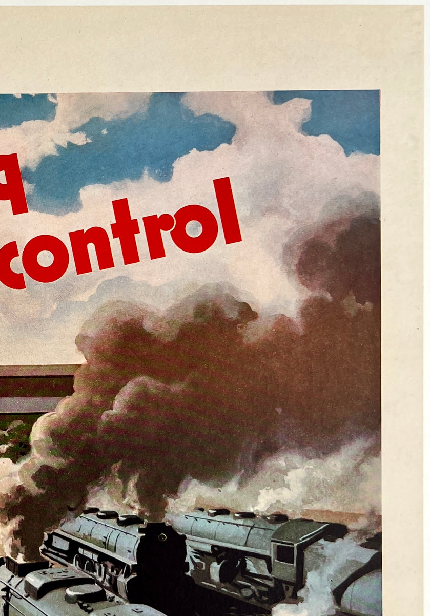 Original Vintage Poster UNION PACIFIC - EVERYTHING UNDER CONTROL ...