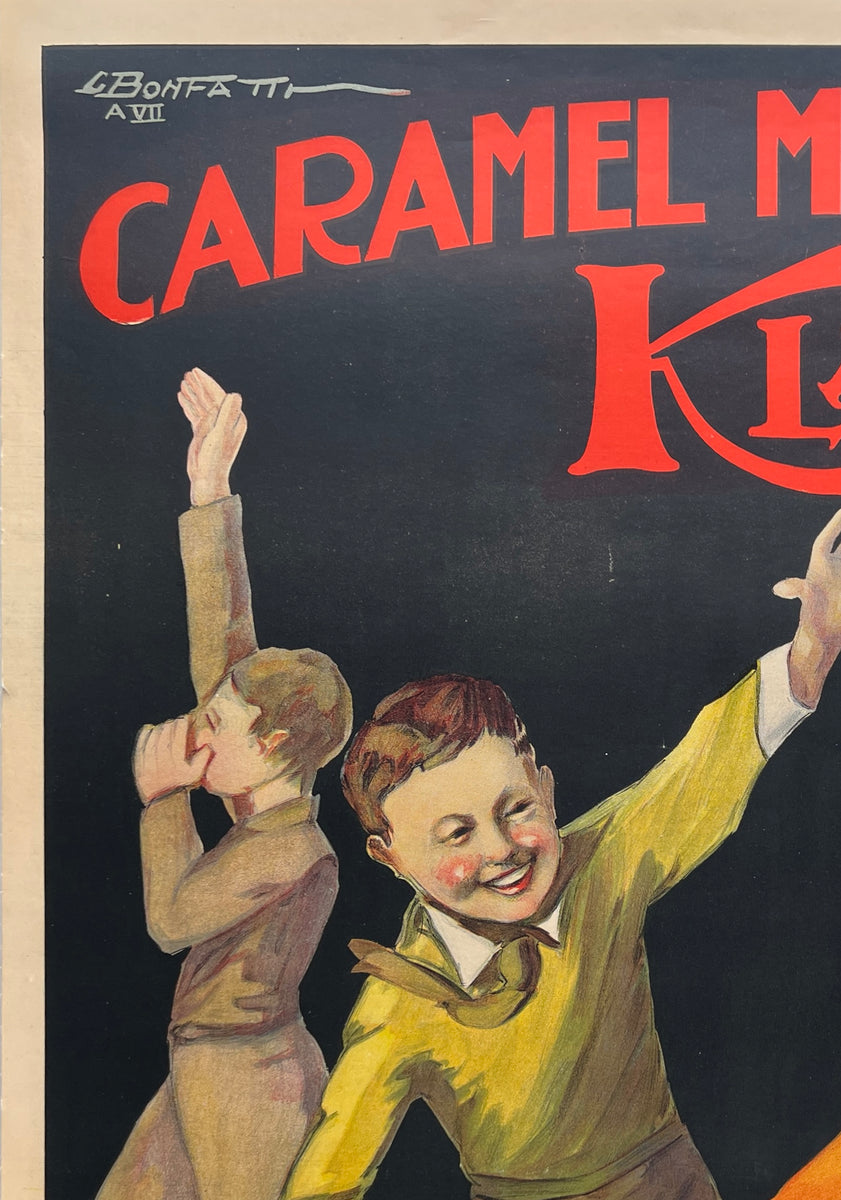 Original Vintage Poster CARAMEL MOU A LA CREME KLAUS – CHICAGO VINTAGE ...