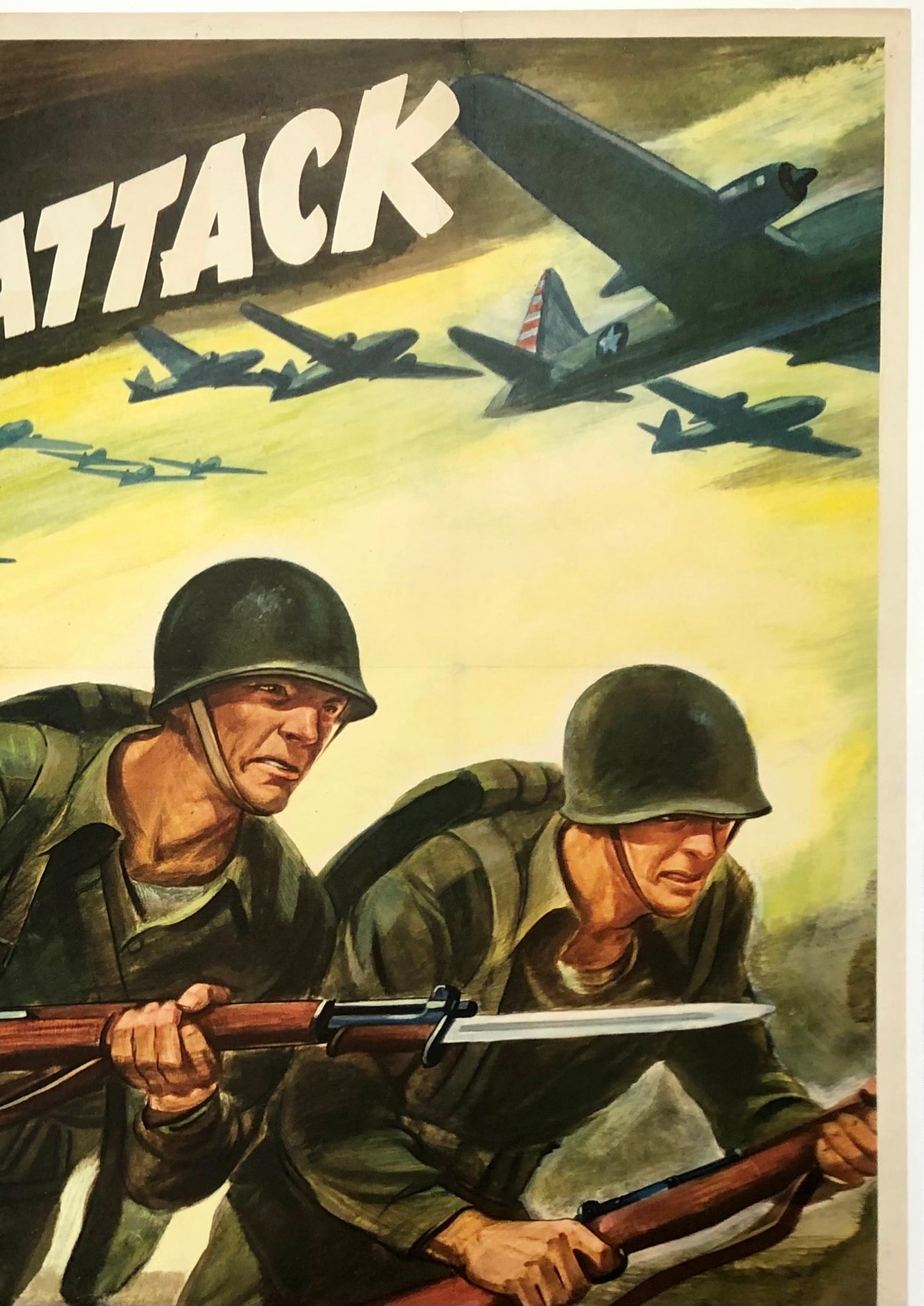 Original Vintage Poster ATTACK ATTACK ATTACK - BUY WAR BONDS – CHICAGO ...